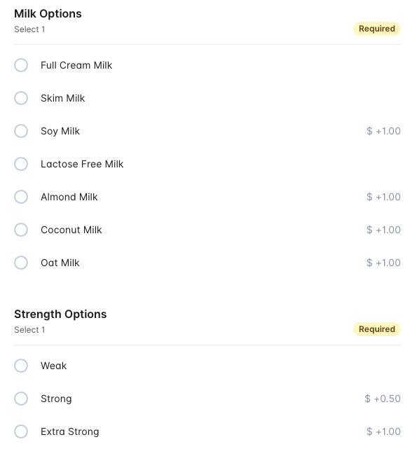 Why are my customers forced to select modifiers? [Square POS]